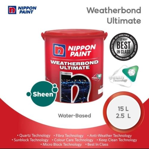 Jual cat tembok outdoor nippon paint weatherbond ultimate kemasan ...