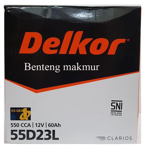Jual AKI DELKOR 55D23L atau 85B60K 12 volt 60 ah khusus gosend - Kota ...