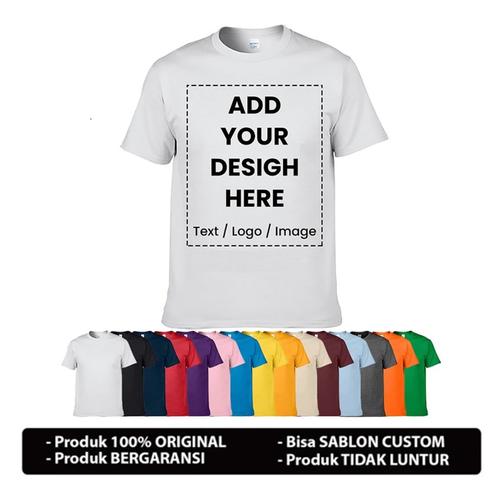 Jual Kaos Custom Desain Sendiri Foto Nama Satuan Sablon DTF - [MGS001 ...