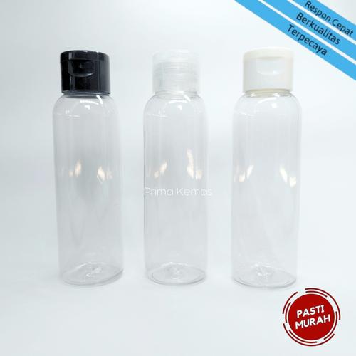 Jual Botol Fliptop 100 ml - botol skincare - Botol Pet 100 ml Natural Fliptop | Botol sabun ...