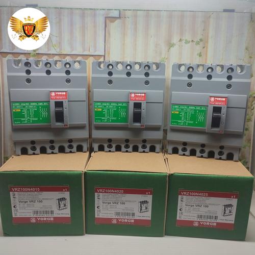 Jual MCCB Breaker VORGE VRZ100N 4P 40A 30A 25A 20A 15A 4Pole 4Phase setara EZC100N 4 P 4 Pole 4 ...