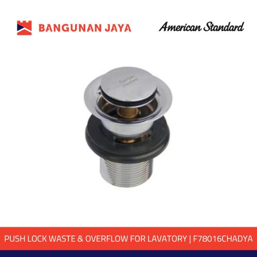 Promo AMERICAN STANDARD PUSH LOCK WASTE & OVERFLOW POP-UP | F78016 ...
