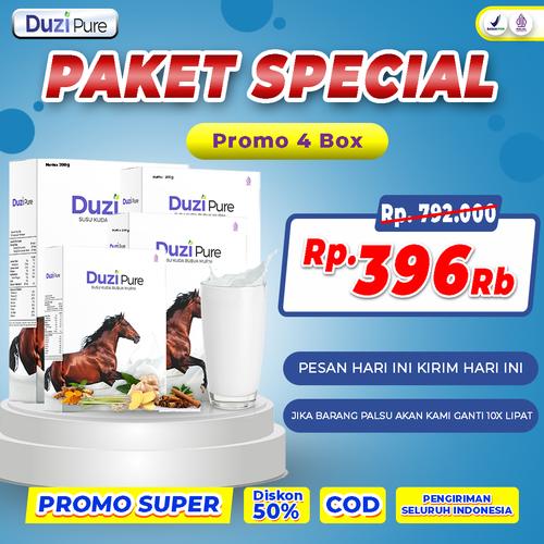 Jual Duzi Pure 4 Box - Susu Kuda Lombok Cegah Pengapuran Tulang, Nyeri ...