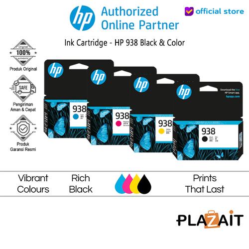 Promo Ink Cartridge - HP 938 Black | Cyan | Magenta | Yellow Baru ...