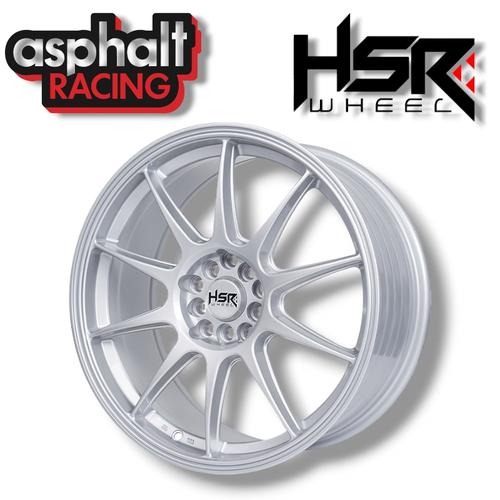 Jual velg mobil racing r18 HSRWHEEL RING 18 ZICO Glossy silver altis ...