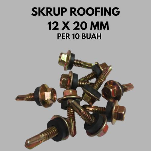 Jual Per 10 buah Skrup Roofing Zollo 12 x 20 mm Sekrup Rufing Rangka ...
