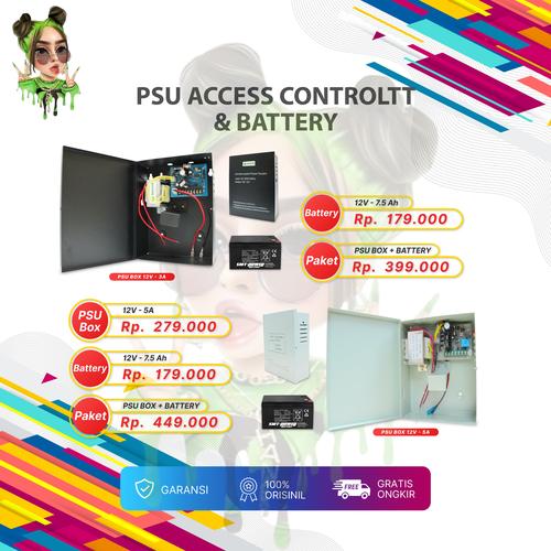 Jual Backup Box Power Supply Access Control 3A 12V / PSU 3A Box PSU 12V ...