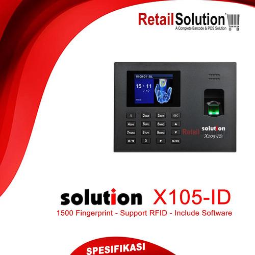 Jual Solution X105-ID RFID Fingerprint - Mesin Absensi Sidik Jari Kartu ...