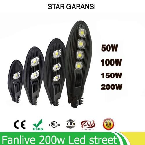 Jual LISTRIK LAMPU PJU COBRA 50W 100W 150W 200W LAMPU TERANG - bracket ...