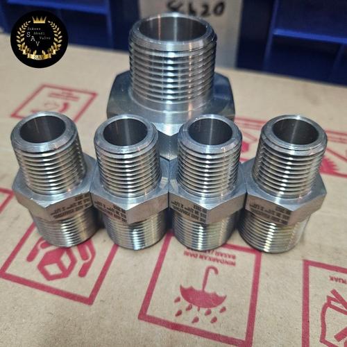 Jual Double Nepel Reducer 1/2" × 1/4" Inch SS304 Class 3000 / Drat NPT ...