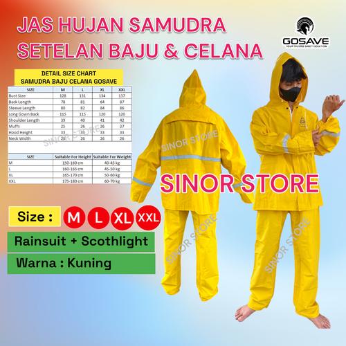 Jual Baju Jas Hujan Safety Kuning Original Samudra Mantel Raincoat ...