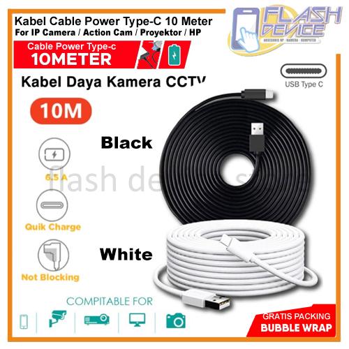 Jual Kabel Cable USB Type-C 10 Meter Cable Power for CCTV / Action Cam ...