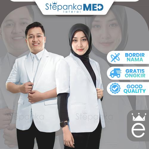 Jual Jas Dokter Lengan Pendek /Jas Dokter Pria / Jas Dokter Wanita ...