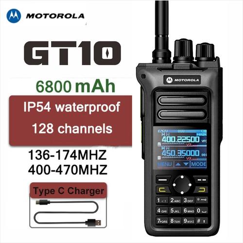 Promo HT Motorola GT10 Walkie Talkie Long Range Radio Komunikasi Jarak Jauh Tahan Air IP67 - Abu ...