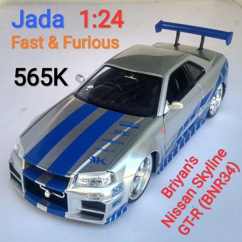 Jual Diecast Skala 24 Jada Nissan Skyline GTR R34 Bryan Fast and ...