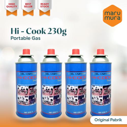 Jual Tabung Gas Portable Hi Cook Original 230 Gram + Flame Gun | Gas ...