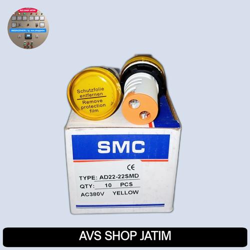 Jual Pilot Lamp Led SMC AD22-22SMD (5 Varian warna & 4 Varian Volt ...