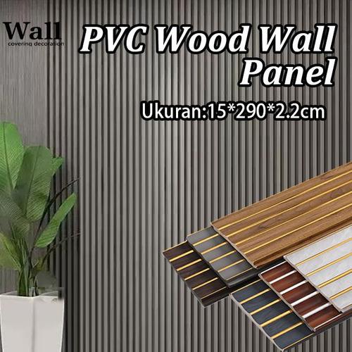 Jual 3D Pvc Wall Panel Dinding Wood Panel 2.9Meter Motif List Kayu ...