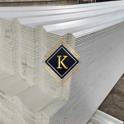 Jual ATAP UPVC THERMOGUARD PANJANG 7 METER DOUBLE LAYER TWINWALL PUTIH ...