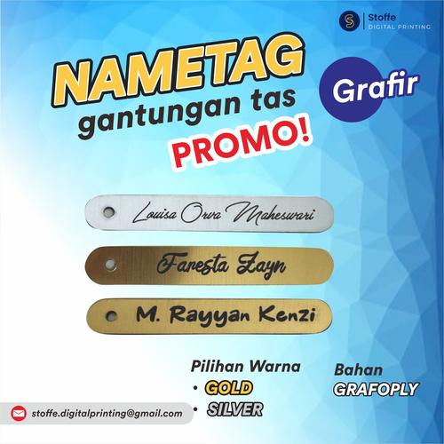Jual Gantungan Nama Custom / Gantungan Custom Grafir / Hangtag Nama ...