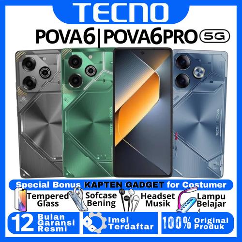 Jual HP TECNO POVA 6 | POVA 6 PRO 5G 8/256 GB - 12/256 GB Ram Upto 24GB ...