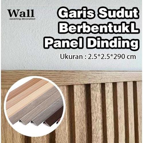 Jual Garis Sudut Berbentuk L Panel Dinding Wpc 2,9 Meter Trim Panel ...