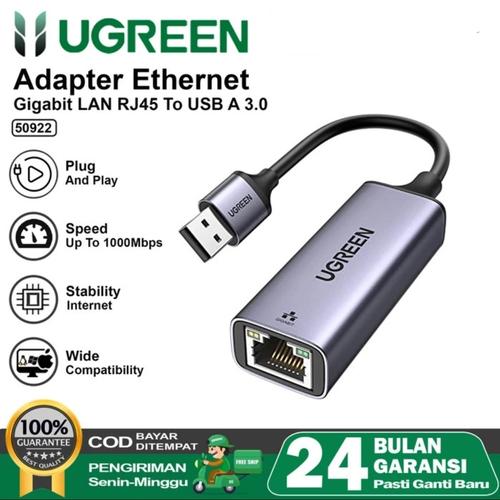 Jual Ugreen USB Lan Card Ethernet Adapter 100/1000Mbps - Ugreen Lan to ...