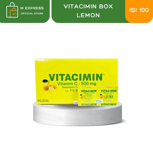 Promo Vitacimin vitamin C 500mg 100 tablet rasa fresh lemon xonce vicee ...