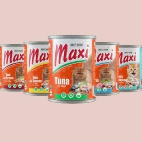 Jual MAXI WET CAT FOOD 400 GR MAKANAN BASAH KUCING ALL VARIAN - A TUNA ...