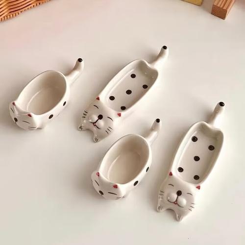 Jual Piring Saus Pola Kucing Keramik / Piring Kecil yang Lucu dan ...