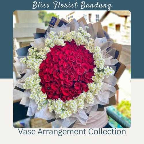 Jual Buket Mawar asli 70 tangkai / Bunga Angrek / Buket ulang tahun ...