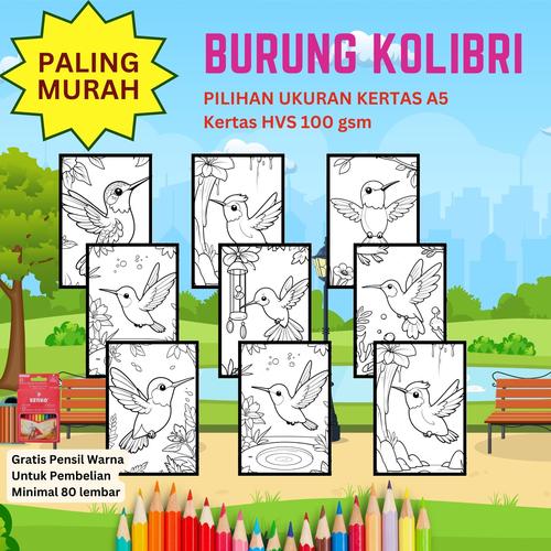 Jual GAMBAR MEWARNAI UKURAN A5 / KERTAS MEWARNAI / COLORING BOOK ...