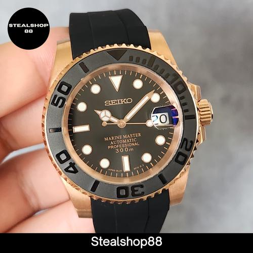 Promo Jam Tangan Seiko Automatic Yacht Master Gold NH35 MOD - Jakarta ...