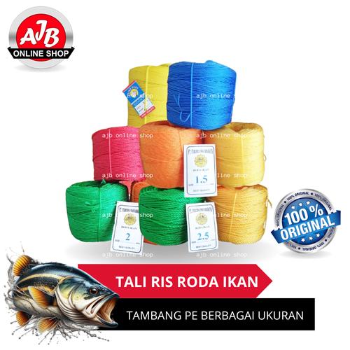 Jual TALI TAMBANG PE CAP RODA IKAN BERBAGAI UKURAN 1mm 1,5mm 2mm 2,5mm Tali Tampar Jaring Ikan ...