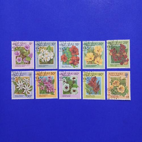 Jual Prangko Bunga Cantik Dari Aututaki Cook Islands Complete Set of 10 ...