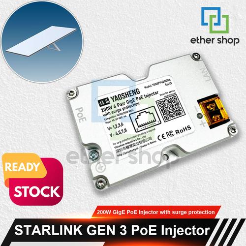 Promo Yaosheng 200W 4-pair GigE PoE injector with surge protection for ...