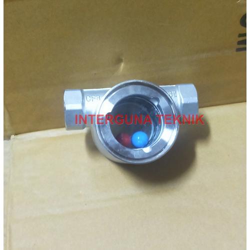 Jual Sight Glass Ball ukuran 1/2" inch / Flow indicator sight Glass ...
