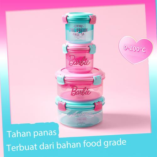 Jual Miniso x Barbie Shining Collection Tempat Sayuran Salad Bowl Kotak ...