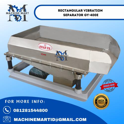 Jual Mesin Ayakan Rectangular Vibration Separator GY-400E / Separator Filter Machine / Sieving ...