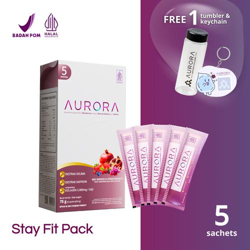 Jual Aurora Saffron Collagen - Stay Fit Pack 5 Sachet - 5 Sachet ...