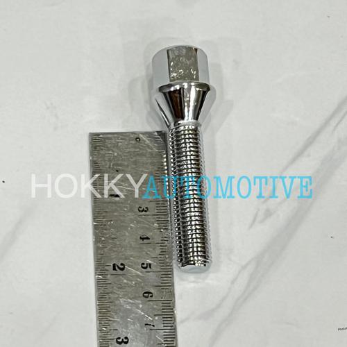 Jual baut roda mercy audi bmw 12 x 1,5 mm panjang drat 5 cm baja import ...