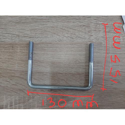 Jual U Bolt Kotak Galvanis M8 X 130MM X 155MM / CUSTOM U Bolt Kotak ...