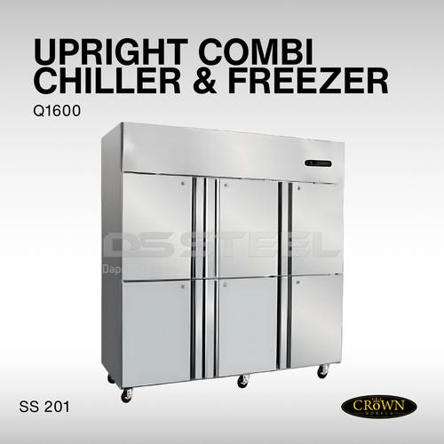 Jual CROWN Upright Combi Chiller & Freezer Q-1600 / Q 1600 / Q1600 ...