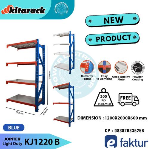 Promo Rak Gudang Besi Jointer Frame Biru KS Series 200kg/Layer - KJ1220 ...