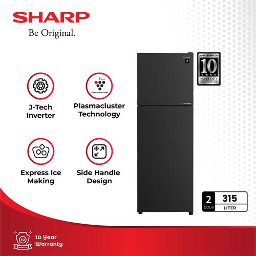 Promo Sharp Kulkas 2 Pintu 315 L SJ-426SI-GK / Shine J-Tech Inverter ...