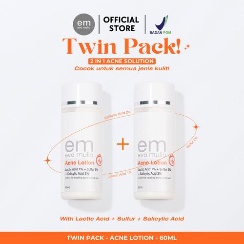 Promo Eva Mulia Acne Lotion 60ml Twin Pack - Obat Jerawat - Jakarta ...
