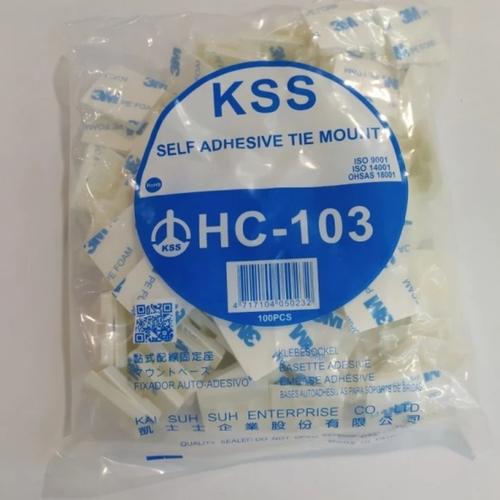 Jual Tie Mount KSS HC-103 (Perekat 3M) Mounting Kabel Ties HC 103 ...