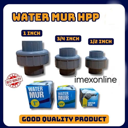 Jual WATER MUR PVC POLOS Tanpa Drat UKURAN 1 inch - HPP - 1/2 in - Kota ...