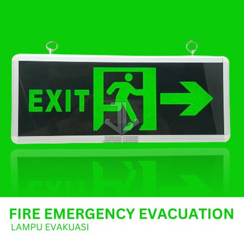 Jual HINOLUX LAMPU EXIT RUN EVAKUASI FIRE EMERGENCY EVACUATION SIGN ...