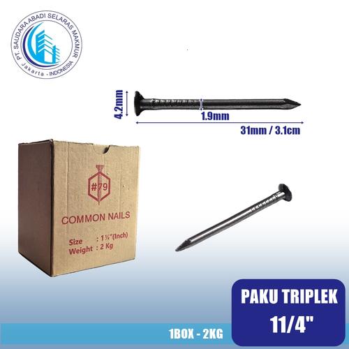 Jual Paku Triplek / Kayu 3 cm (11/4 Inch) Packing 2Kg / Box - Jakarta ...